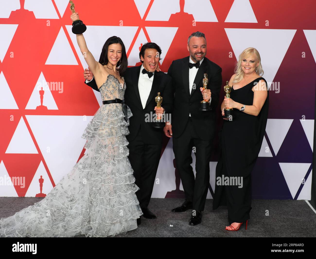 (190225) -- LOS ANGELES, Feb. 25, 2019 -- (L-R) Elizabeth Chai ...
