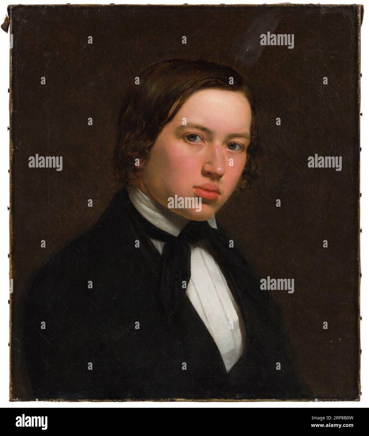 Presumed Self-Portrait by Ludvig August Smith Stock Photo - Alamy