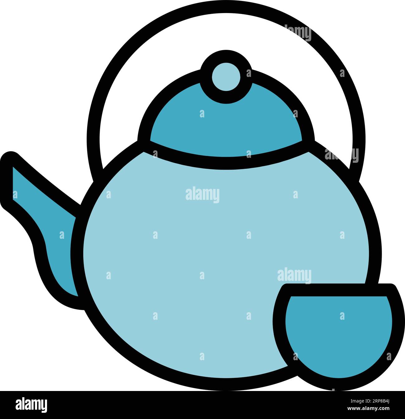 Japan tea pot icon outline vector. Asian food. Japan drink color flat ...