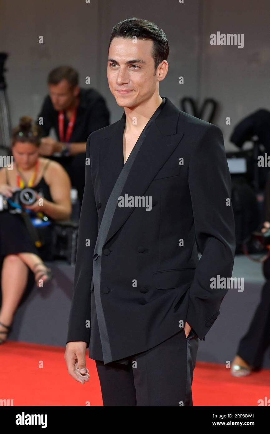 Venice Lido, Italy. 03rd Sep, 2023. Matteo Paolillo attends the red ...