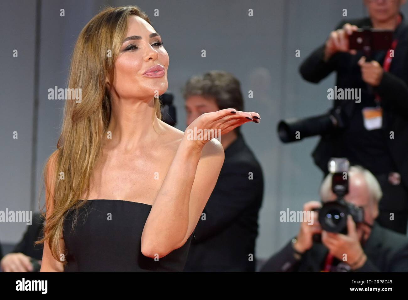 Venice Lido, Italy. 03rd Sep, 2023. Ilary Blasi attends the red carpet of the movie The Killer ...