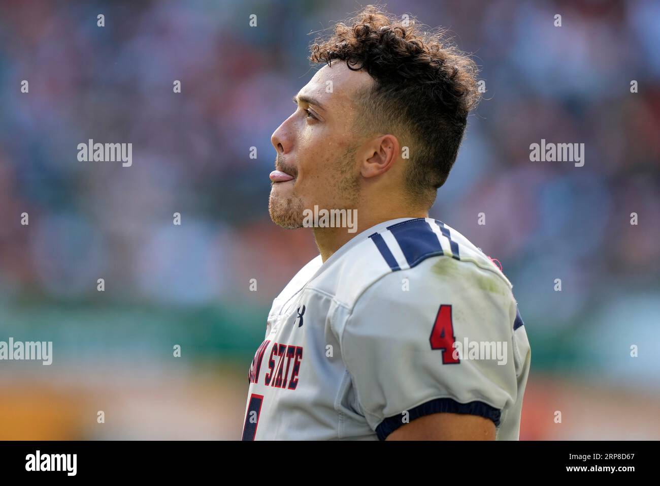 Jackson State quarterback Jason Brown watches the second half of the ...