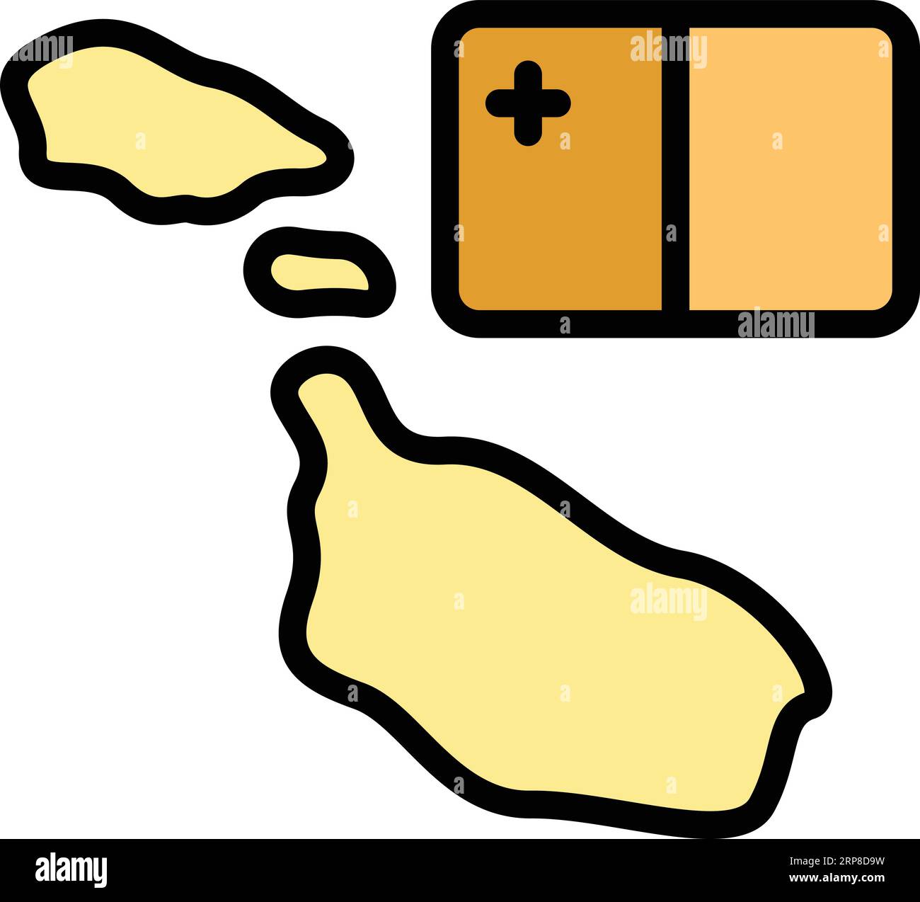 Malta island icon outline vector. Skyline maltese. Country pub color ...