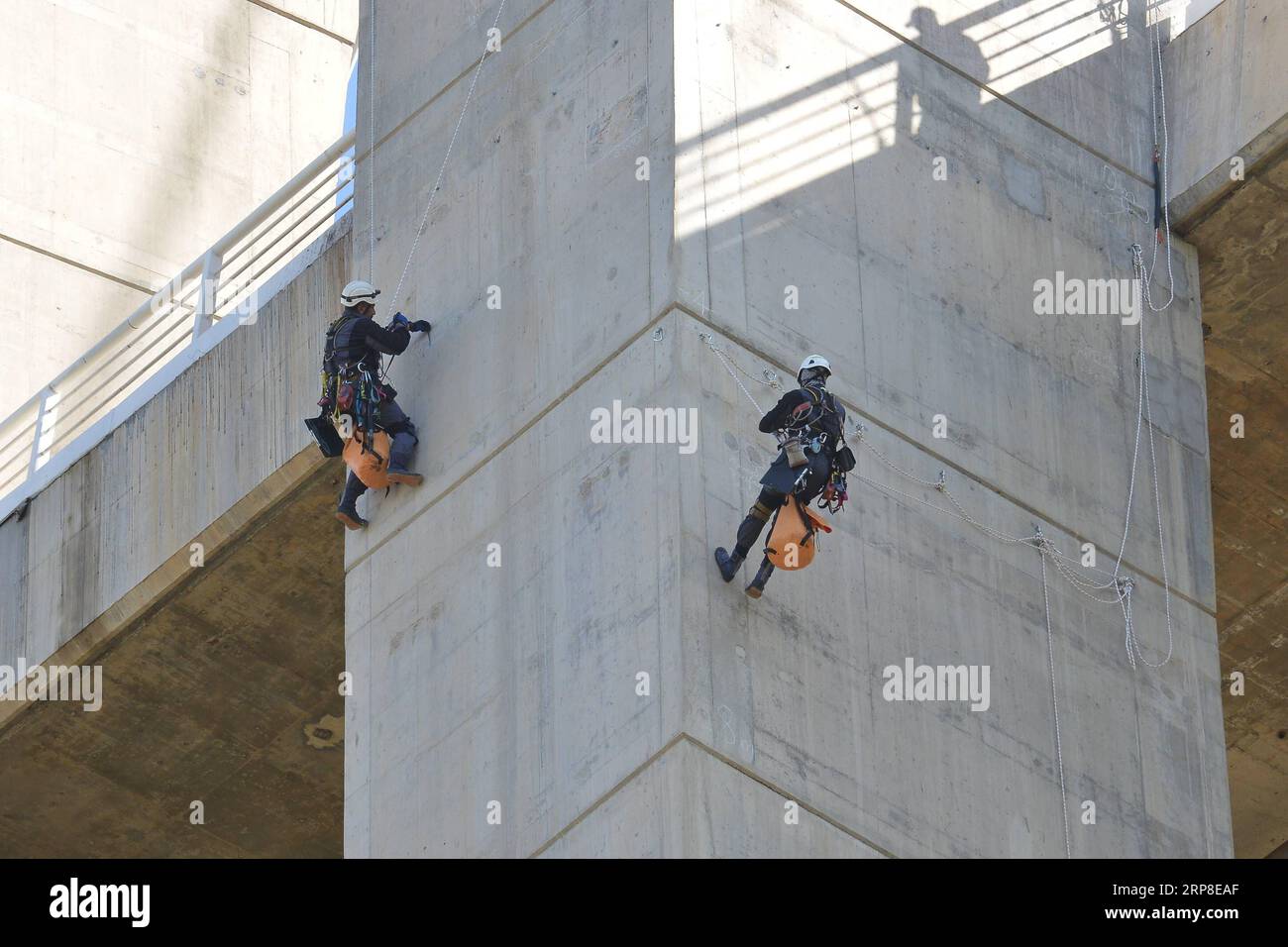 (190301) -- MOROCCO, March 1, 2019 -- Two Moroccan Ninjas inspect the ...