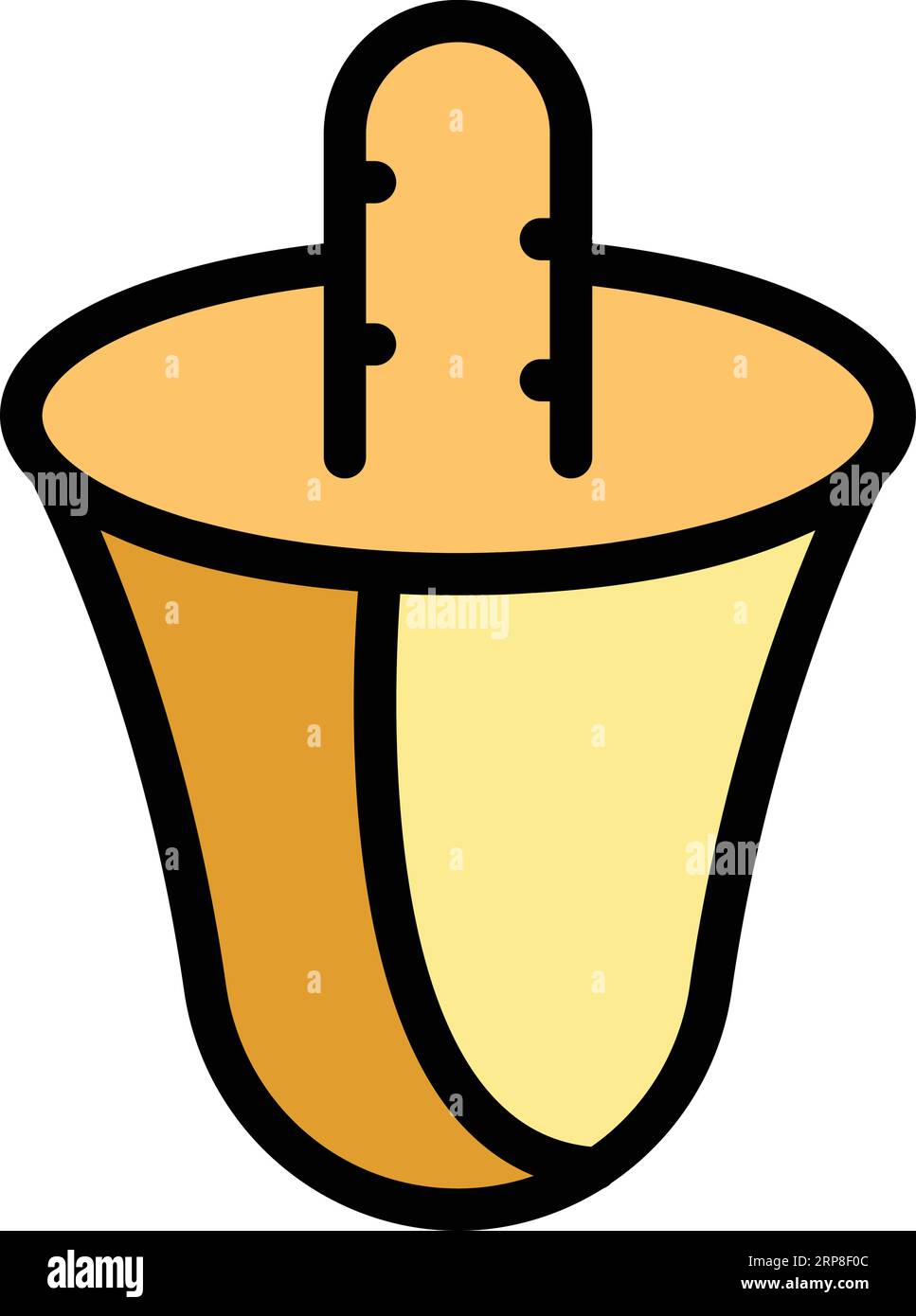 Small rafflesia icon outline vector. Flower plant. Pitcher plant color ...