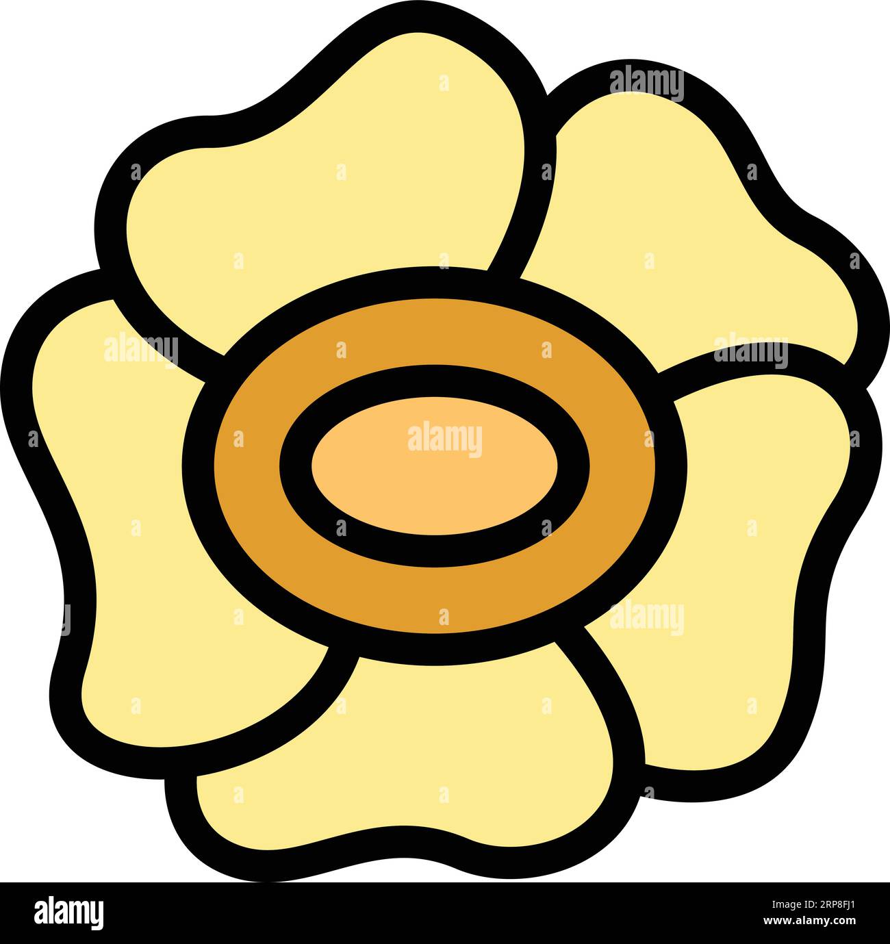 Borneo rafflesia icon outline vector. Tropical plant. Floral jungle ...