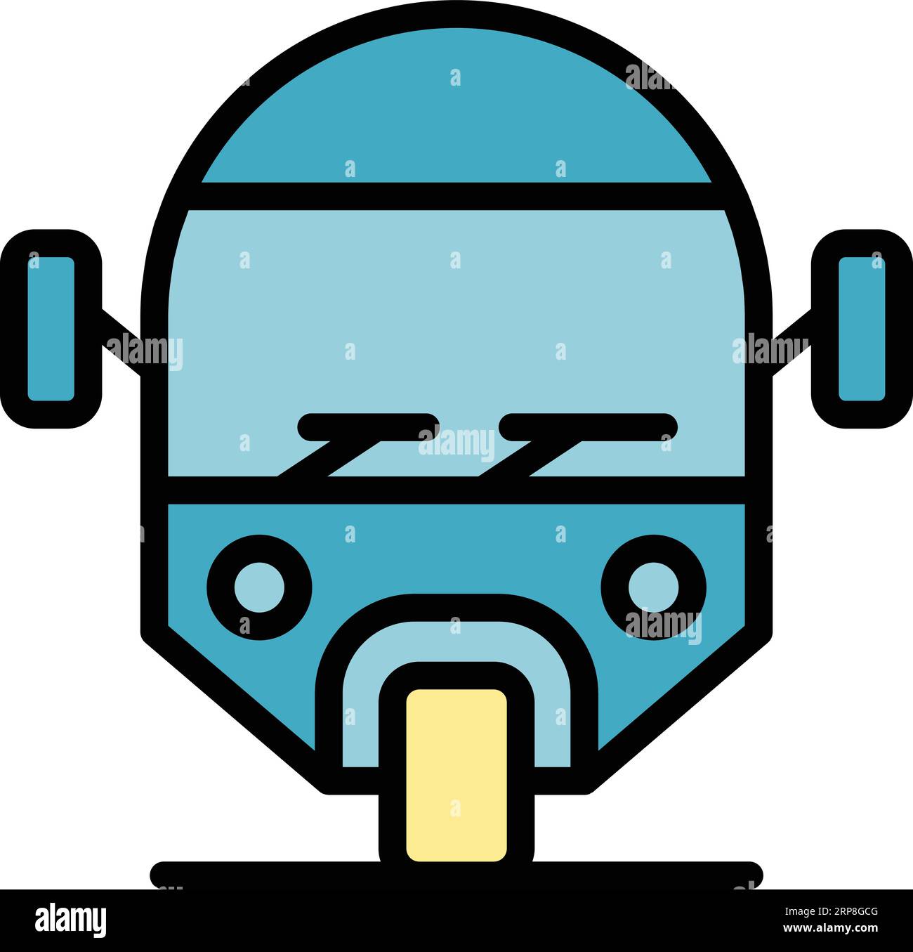 Cart tricycle icon outline vector. Old trishaw. Indian bike color flat ...