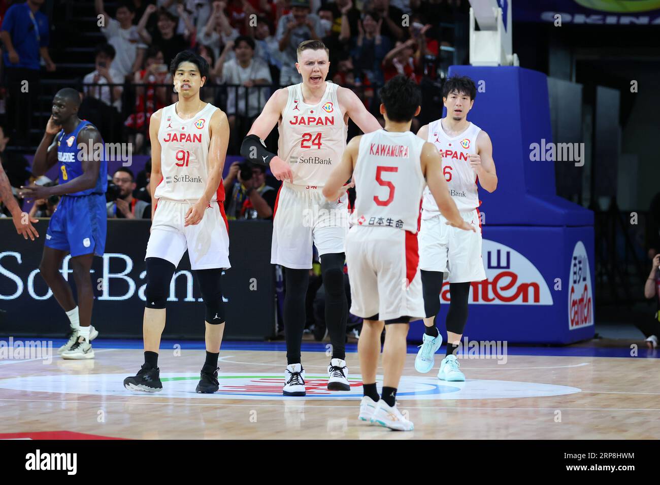 Okinawa Arena, Okinawa, Japan. 2nd Sep, 2023. (L to R) Hirotaka Yoshii ...