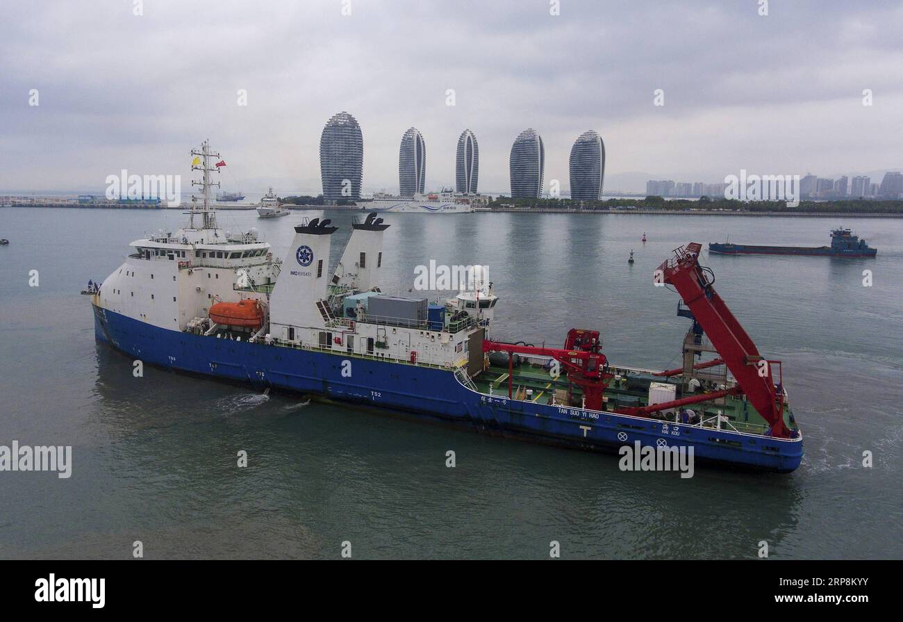 (190310) -- SANYA, March 10, 2019 -- China s science ship Tansuo-1 ...