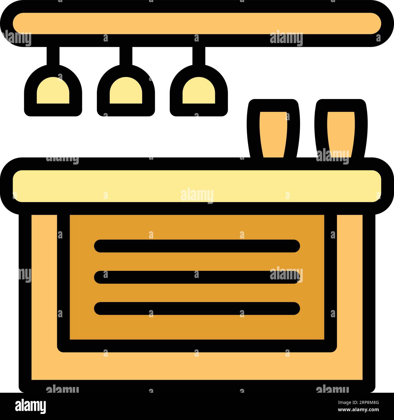 Small cafe restaurant high Stock Vector Images - Alamy