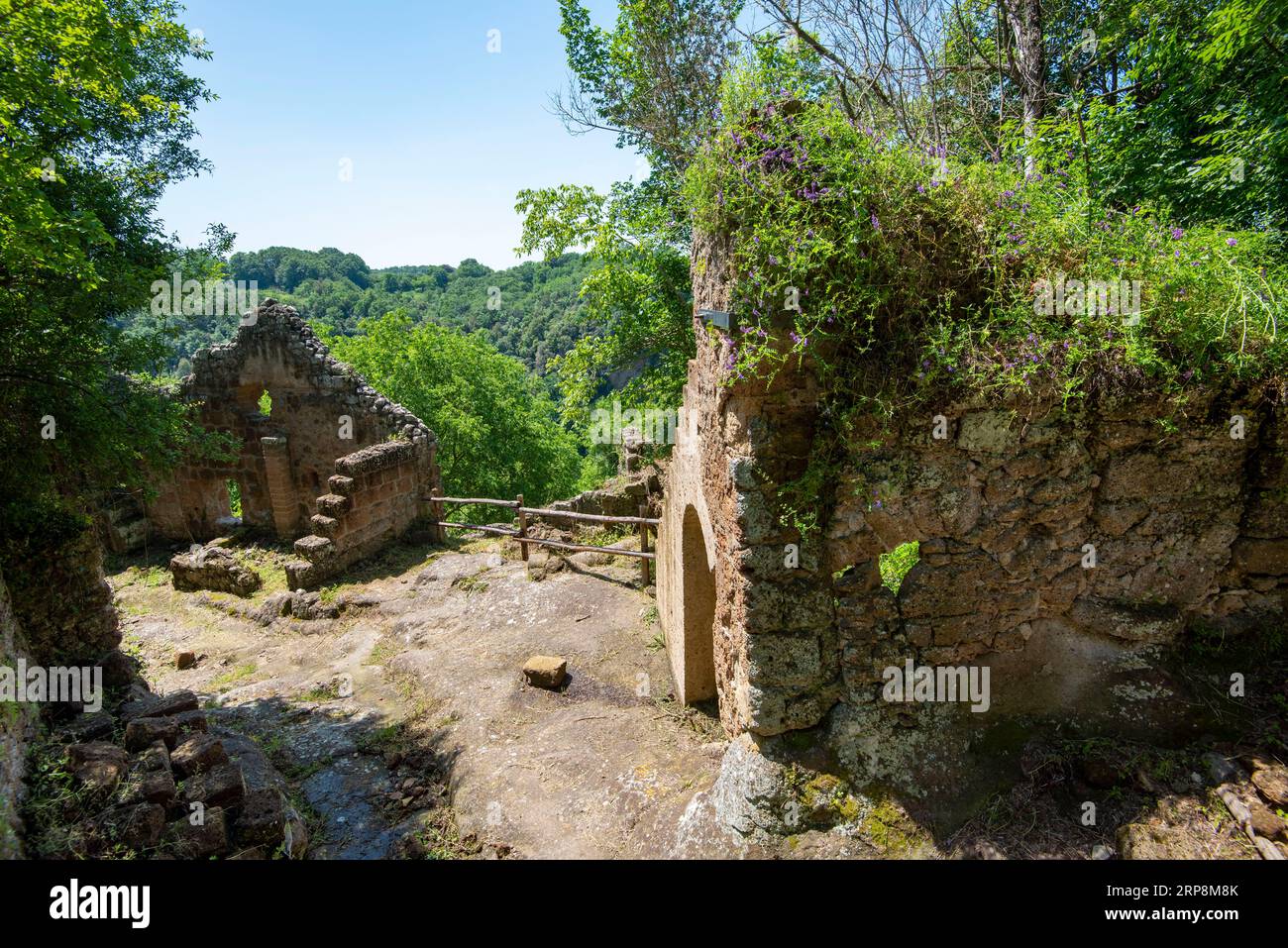 Ruins of Antica Monterano - Italy Stock Photo - Alamy