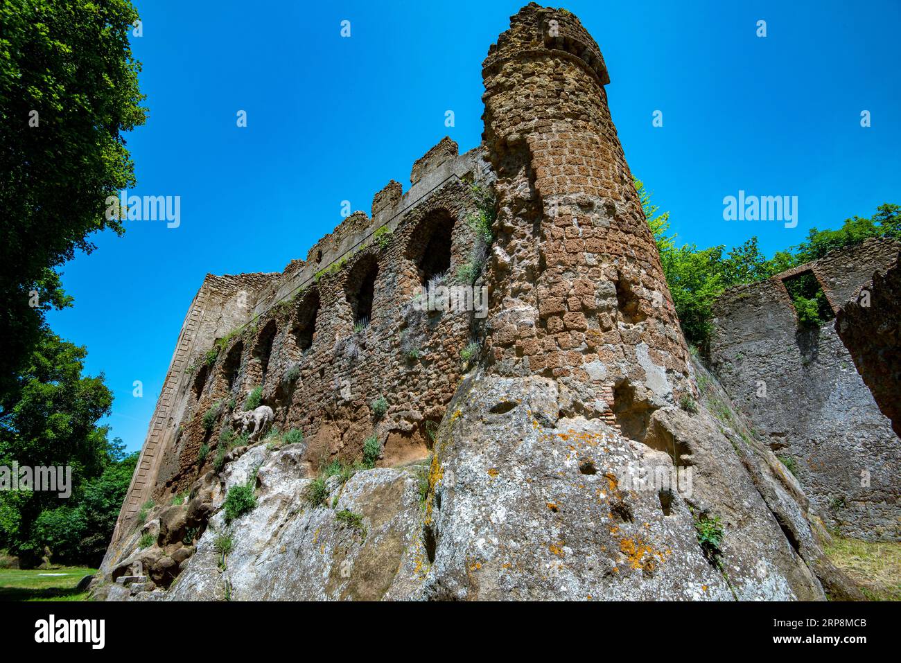 Ruins of Antica Monterano - Italy Stock Photo - Alamy