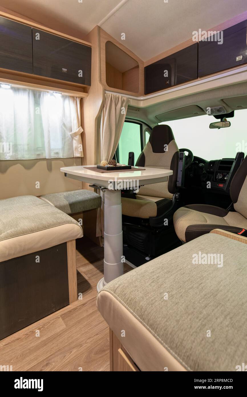 Interior camper van view hi-res stock photography and images - Alamy
