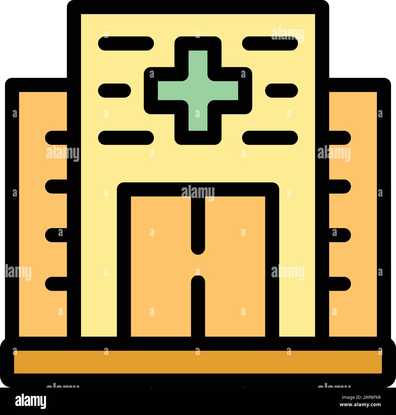 City hospital icon outline vector. Modern facility. Manage ...