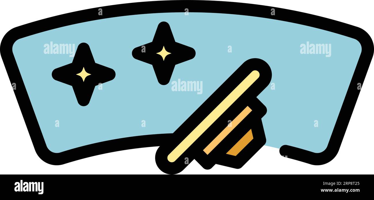 Cleaning car windshield window sponge Stock Vector Images - Alamy