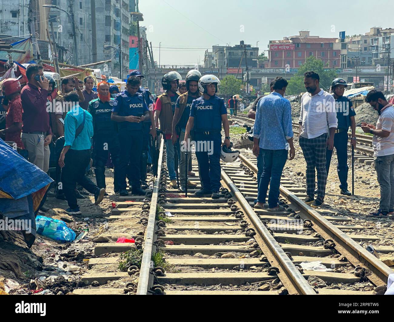 Rail line blocked hi-res stock photography and images - Alamy
