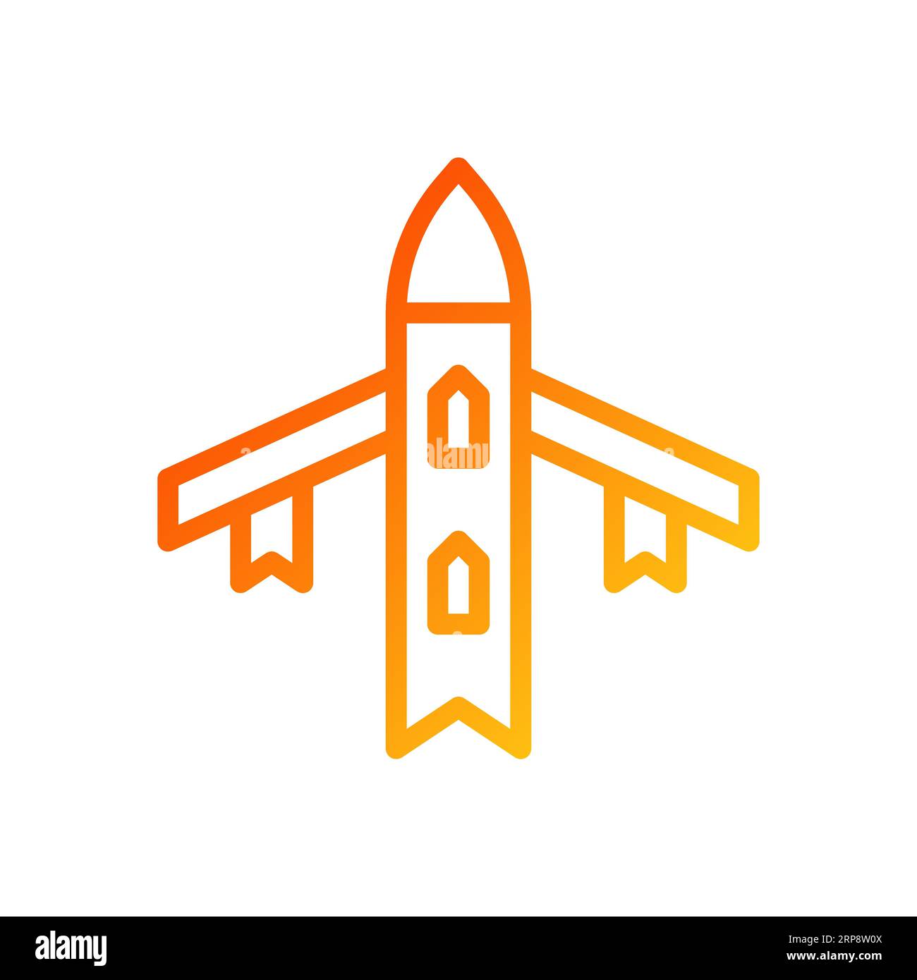 Red aeroplane fly flight airplane Stock Vector Images - Alamy