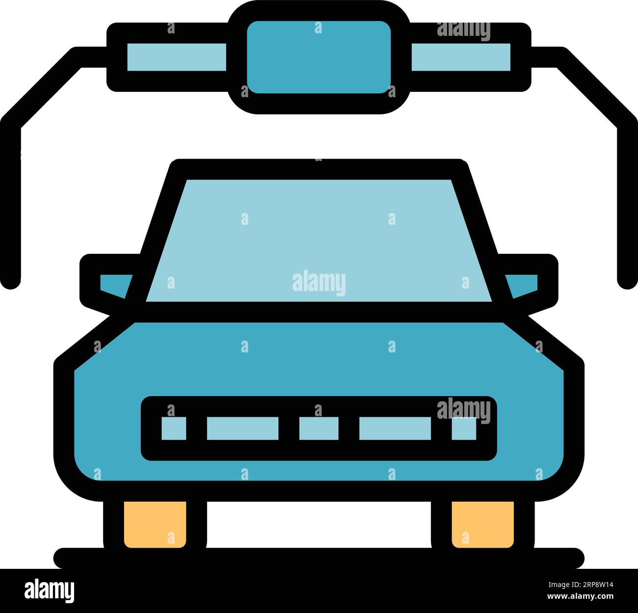 Auto wash icon outline vector. Service pressure. Window foam color flat Stock Vector Image & Art ...