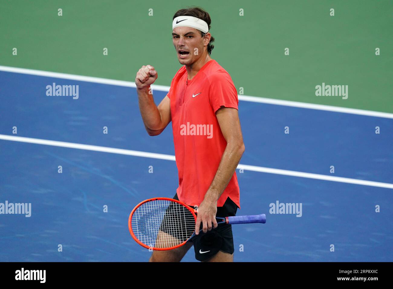 Taylor Fritz during a men's singles match at the 2023 US Open, Sunday ...