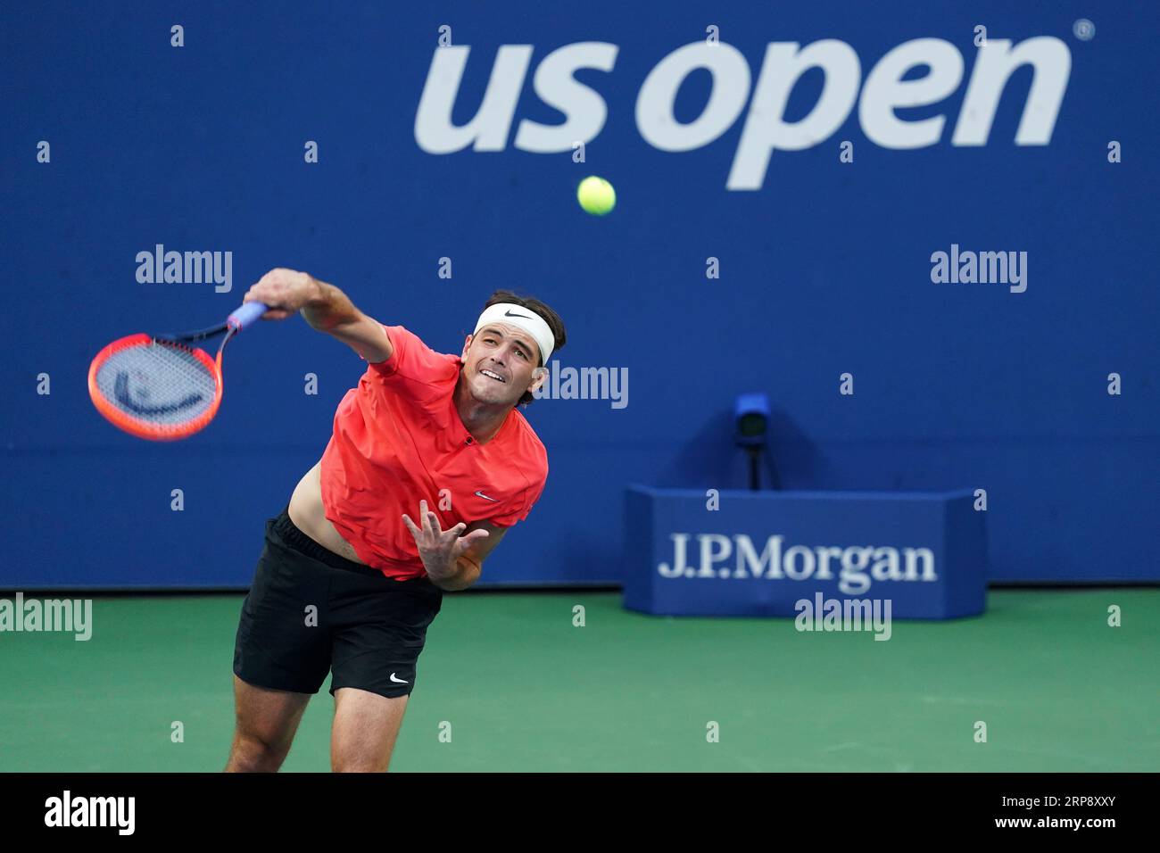 Taylor Fritz during a men's singles match at the 2023 US Open, Sunday ...