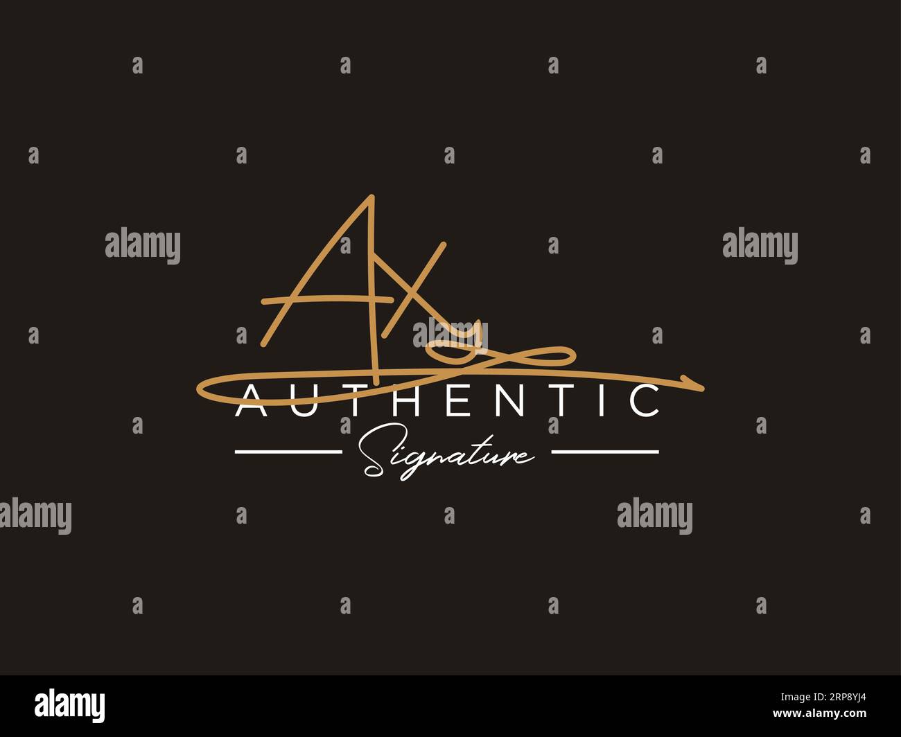 AX Signature Logo Template Vector Stock Vector Image & Art - Alamy