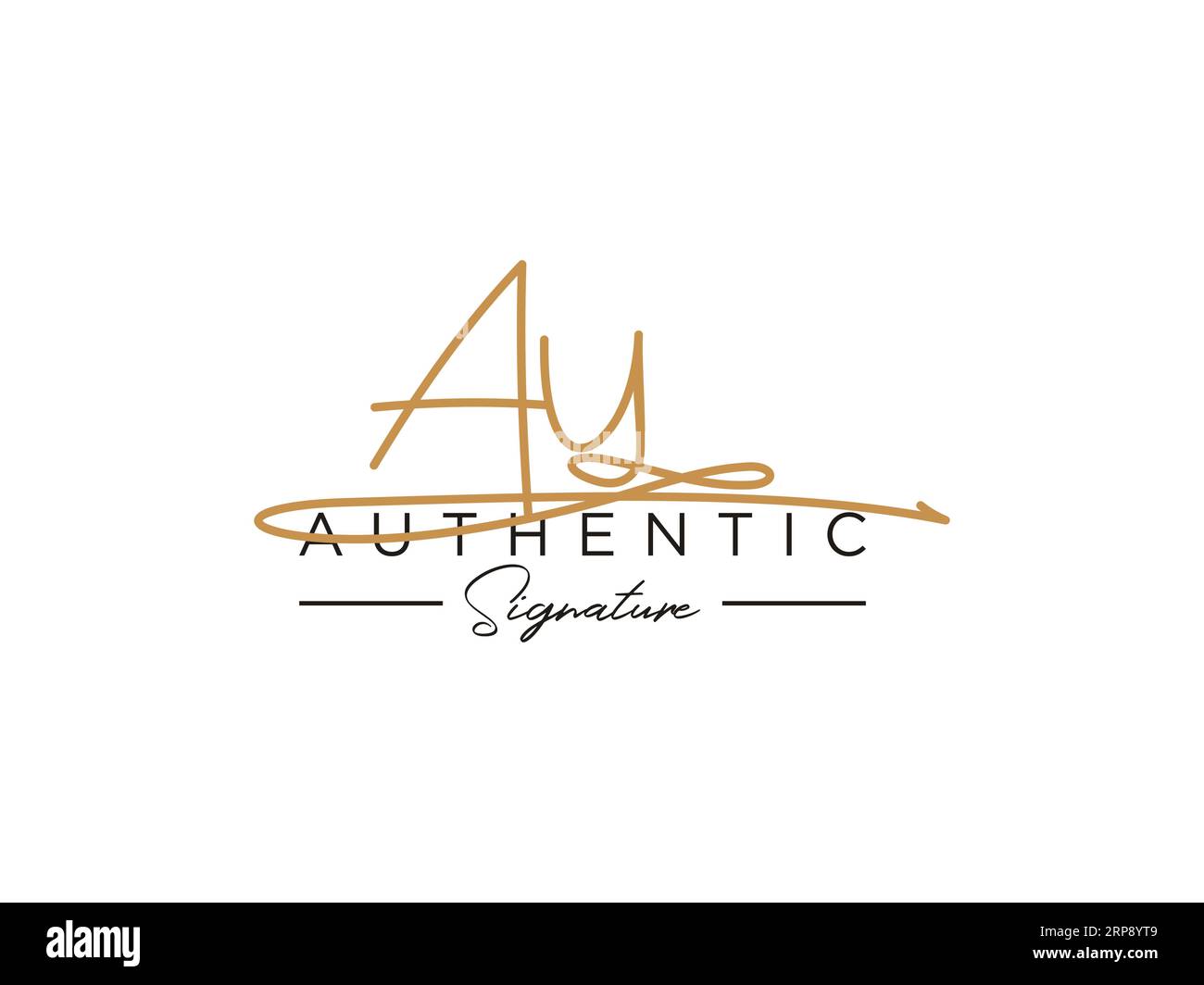 AU Signature Logo Template Vector Stock Vector Image & Art - Alamy