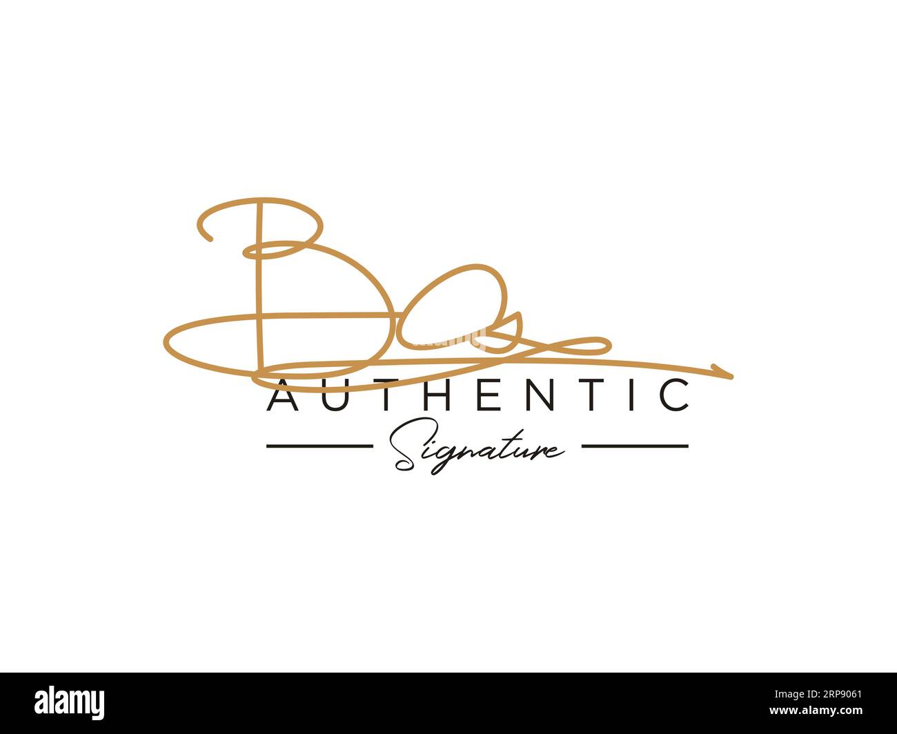 BO Signature Logo Template Vector Stock Vector Image & Art - Alamy