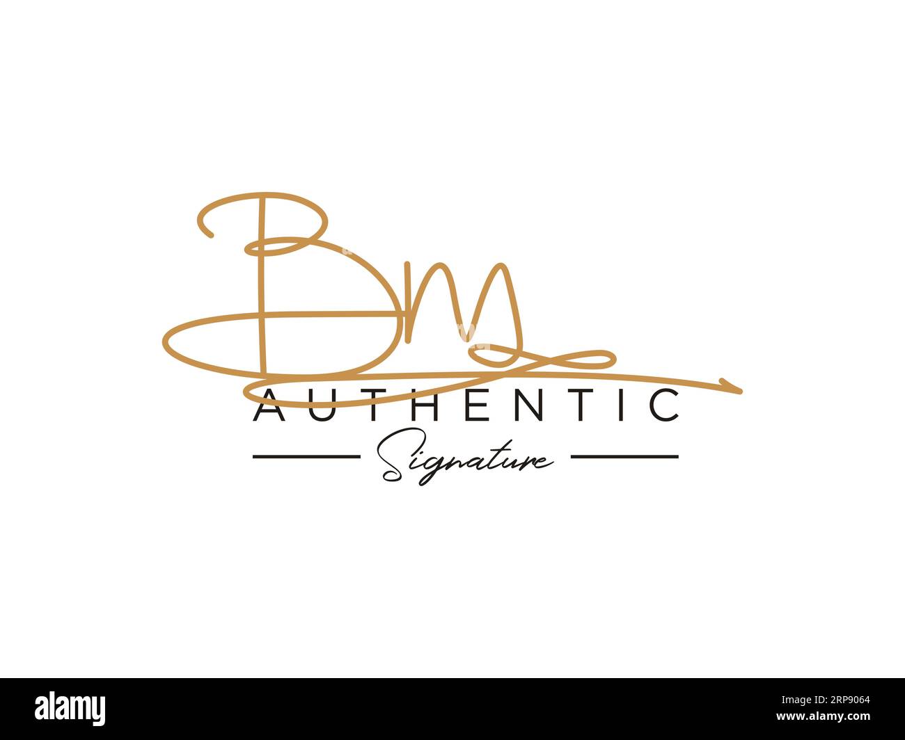 Bm signature Stock Vector Images - Alamy