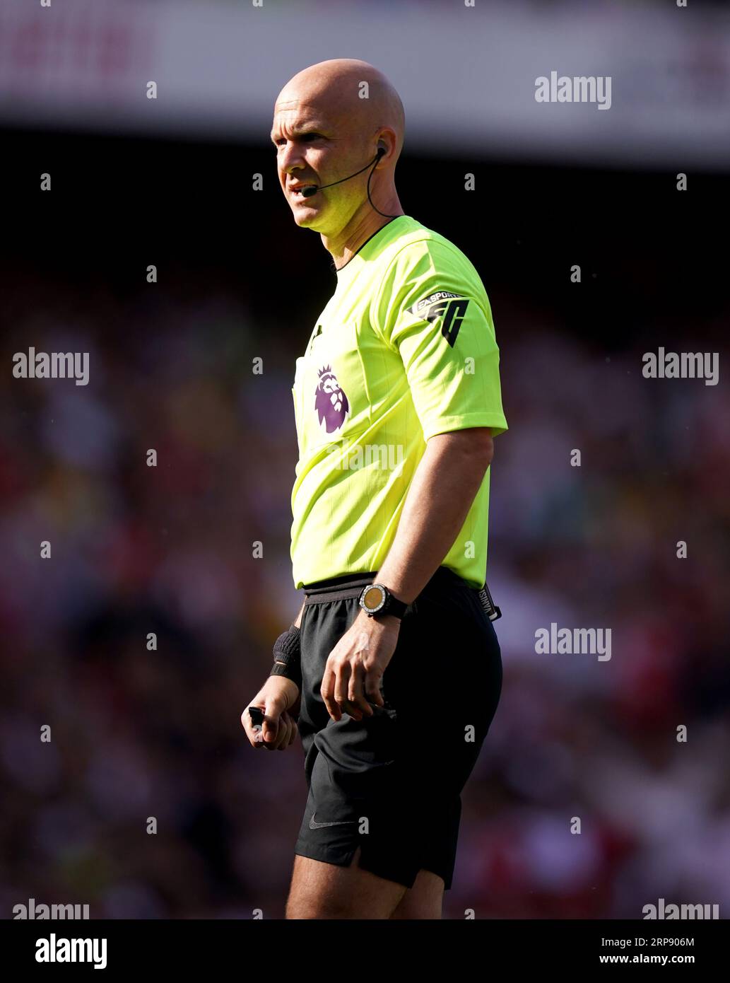 Anthony Taylor, referee during the Premier League match at the Emirates ...