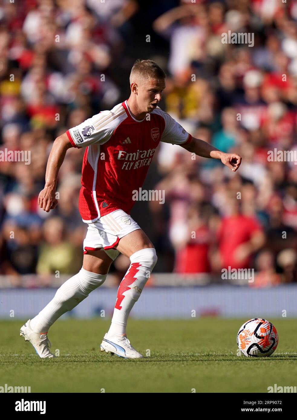 Arsenals Oleksandr Zinchenko During The Premier League Match At The