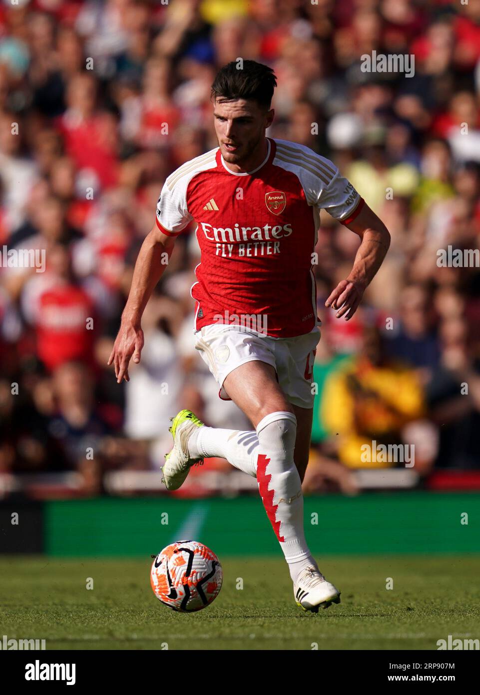 Arsenal’s Declan Rice during the Premier League match at the Emirates ...