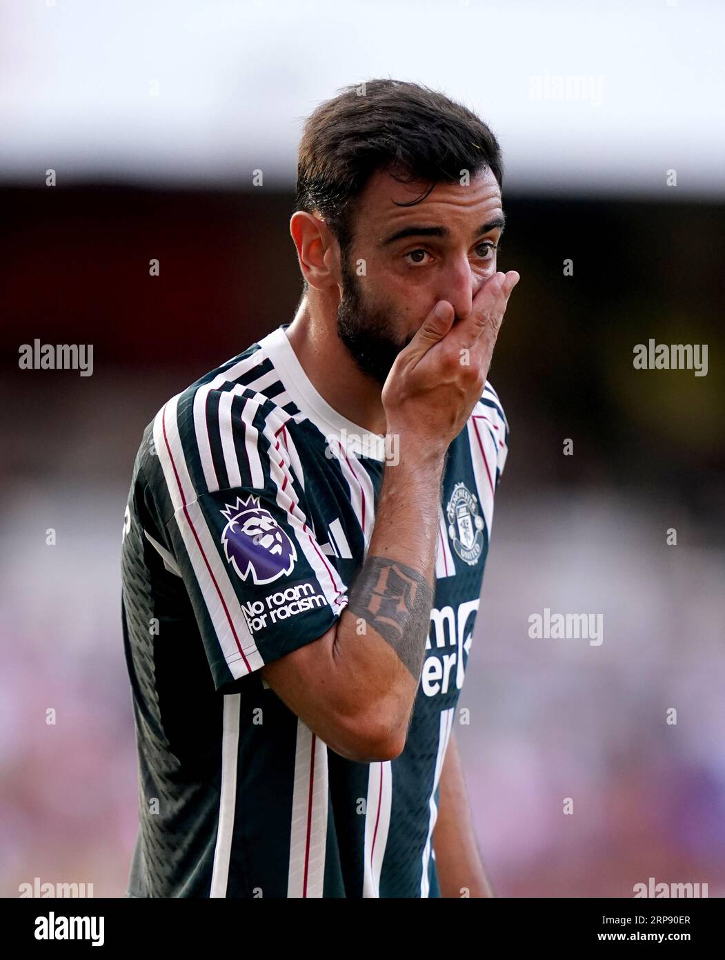 Manchester United's Bruno Fernandes during the Premier League match at ...