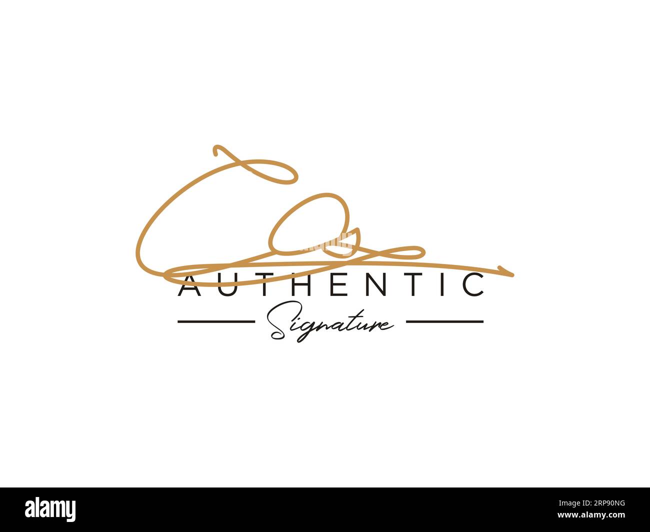 CO Signature Logo Template Vector Stock Vector Image & Art - Alamy