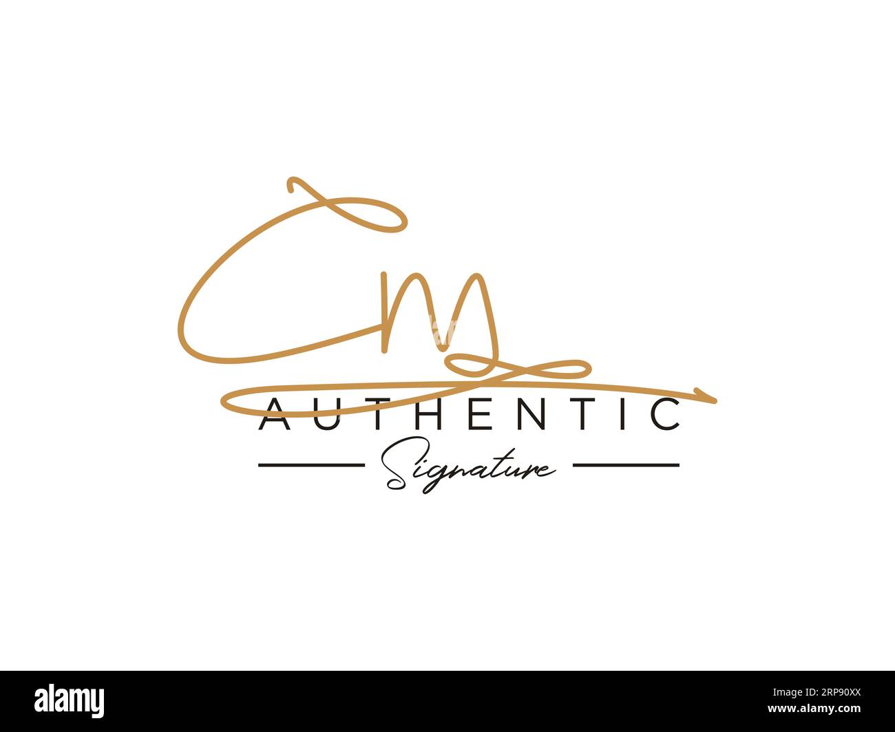 CM Signature Logo Template Vector Stock Vector Image & Art - Alamy