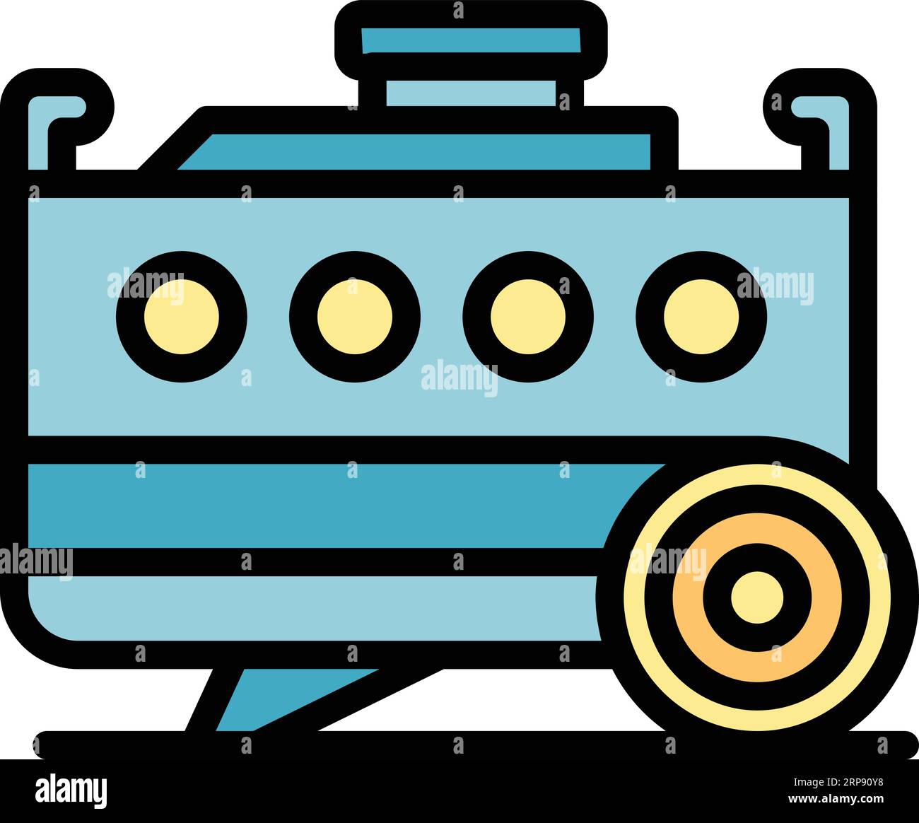 Construction generator icon outline vector. Electric power. Gas energy ...
