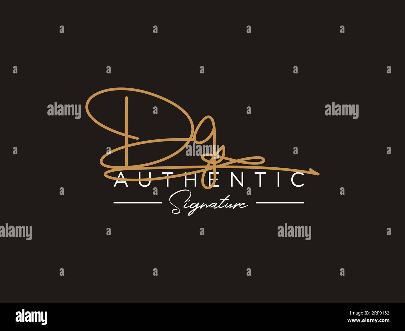 DG Signature Logo Template Vector Stock Vector Image & Art - Alamy