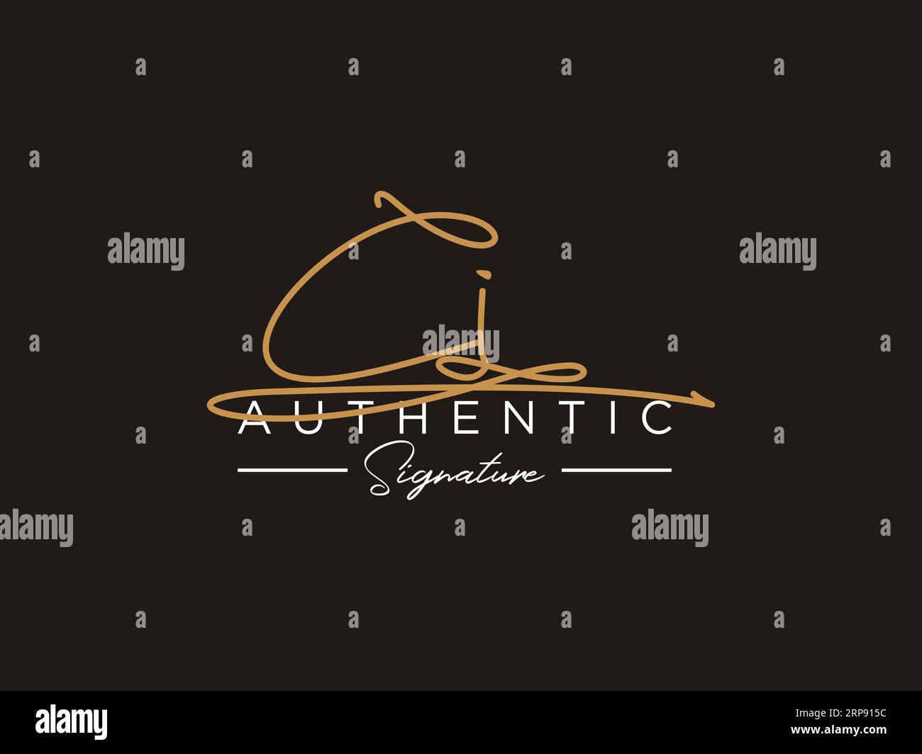 CI Signature Logo Template Vector Stock Vector Image & Art - Alamy