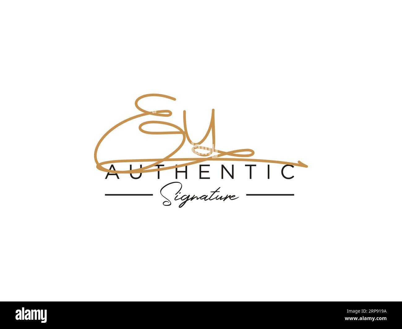 EU Signature Logo Template Vector Stock Vector Image & Art - Alamy