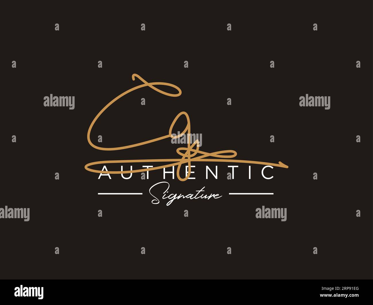 CG Signature Logo Template Vector Stock Vector Image & Art - Alamy