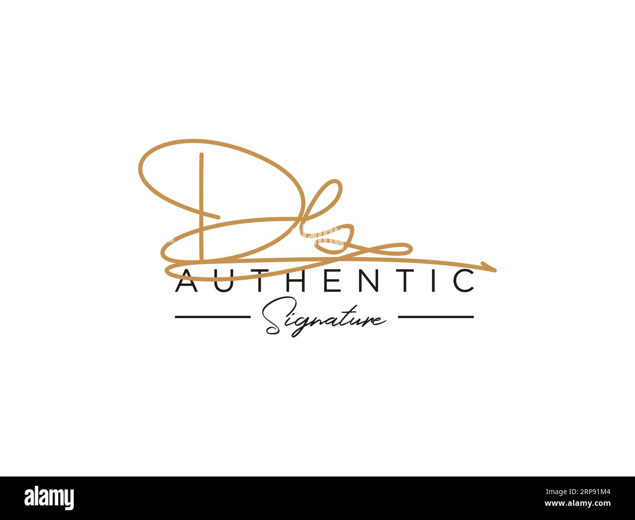 DE Signature Logo Template Vector Stock Vector Image & Art - Alamy