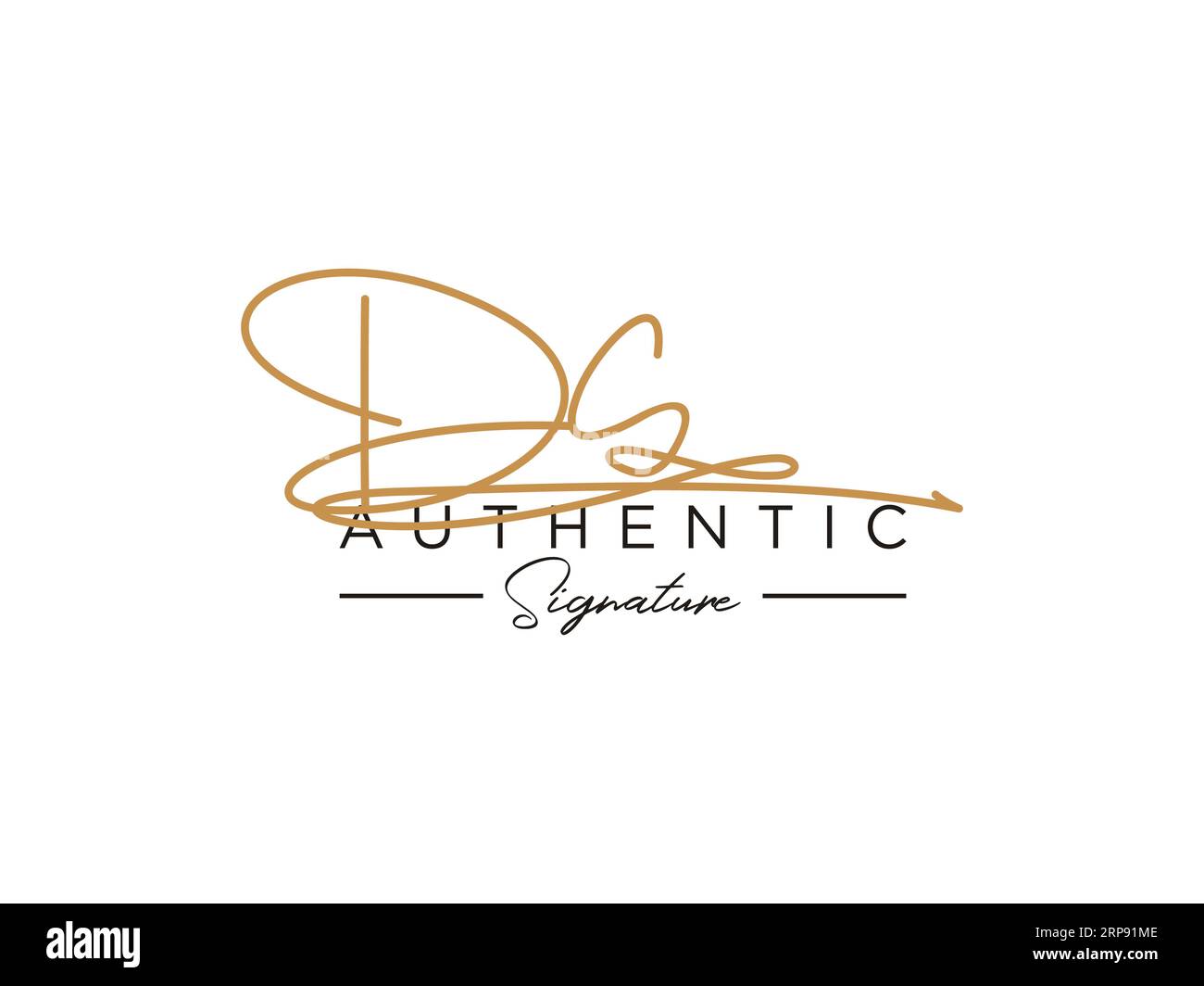 DC Signature Logo Template Vector Stock Vector Image & Art - Alamy