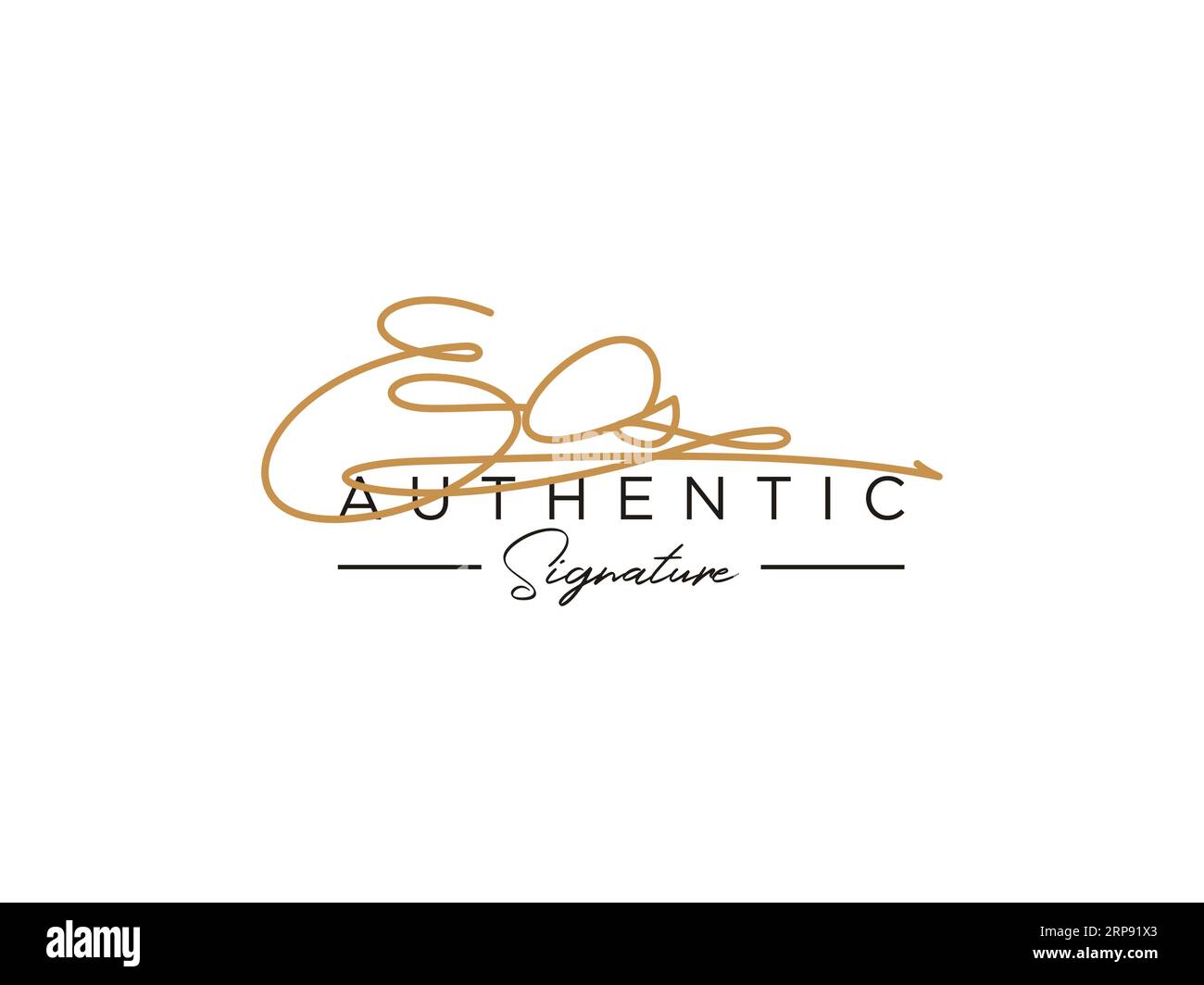 EO Signature Logo Template Vector Stock Vector Image & Art - Alamy