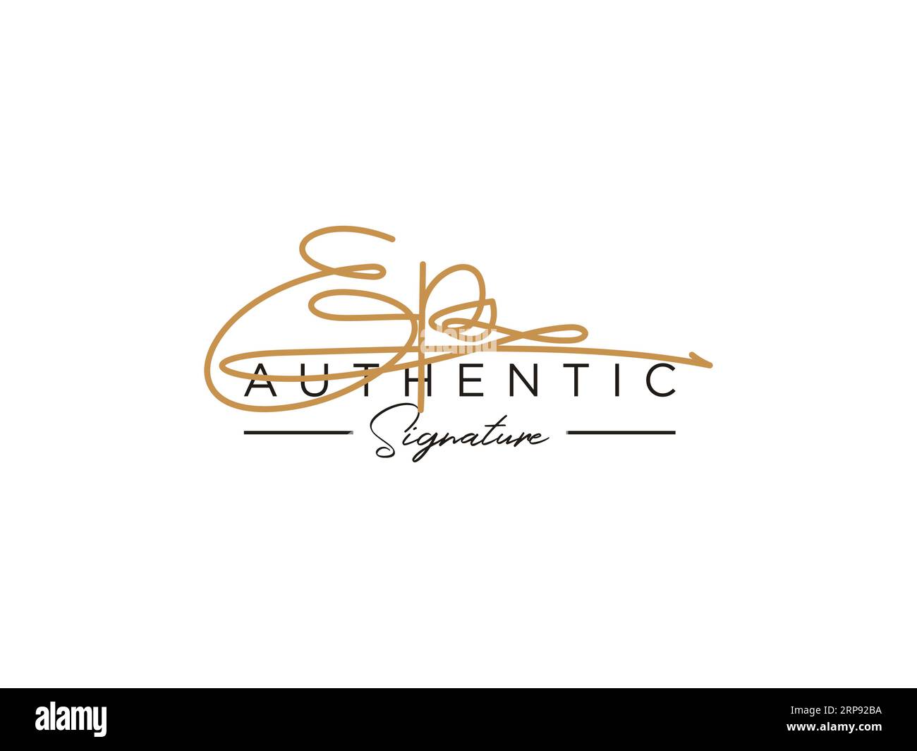 EP Signature Logo Template Vector Stock Vector Image & Art - Alamy