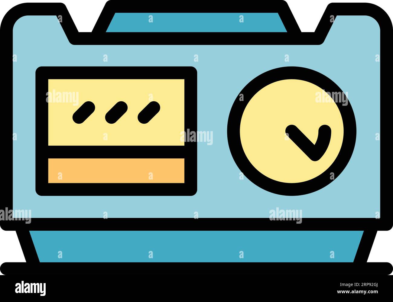 Generator station icon outline vector. Power engine. Portable machine ...