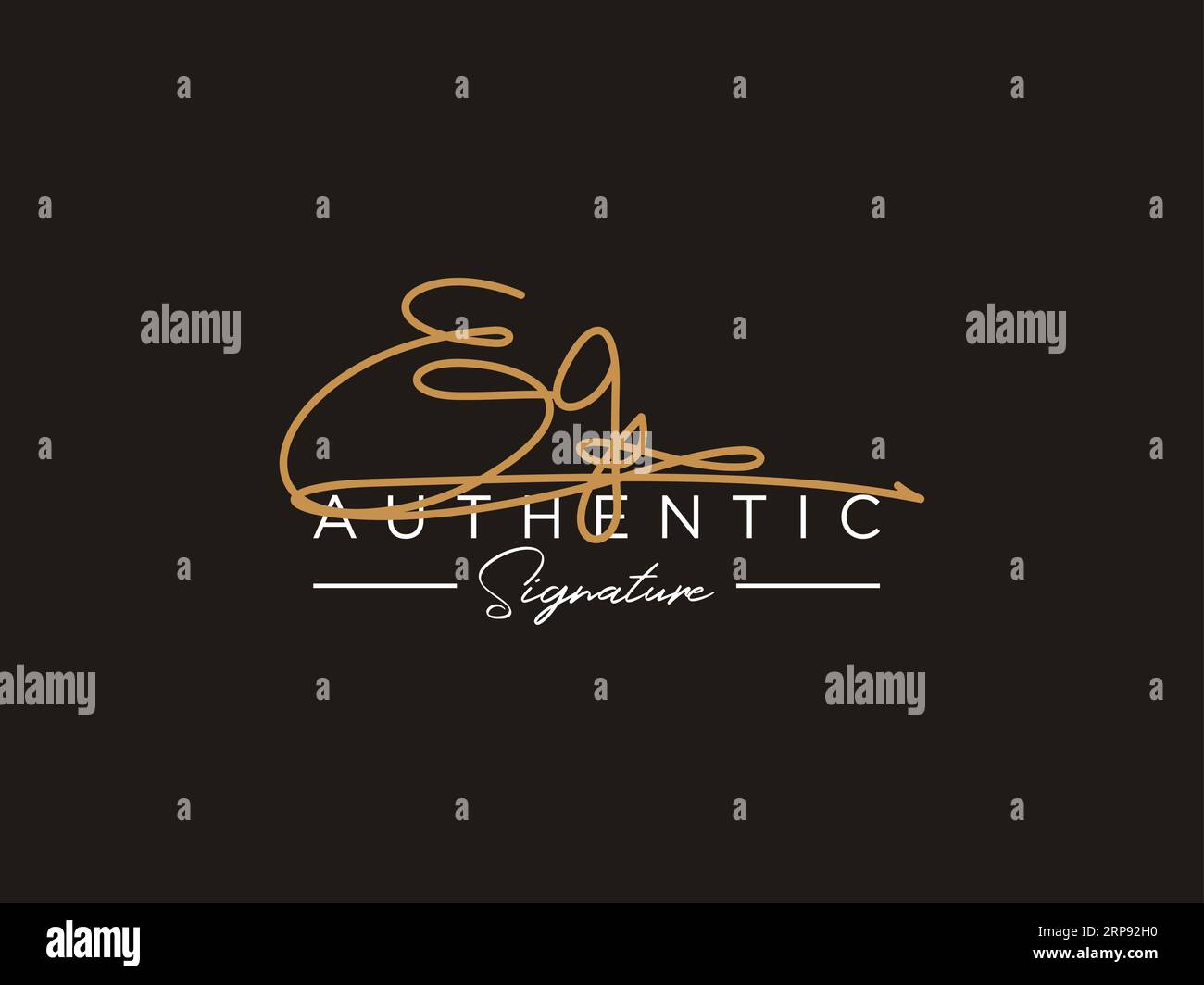 EG Signature Logo Template Vector Stock Vector Image & Art - Alamy