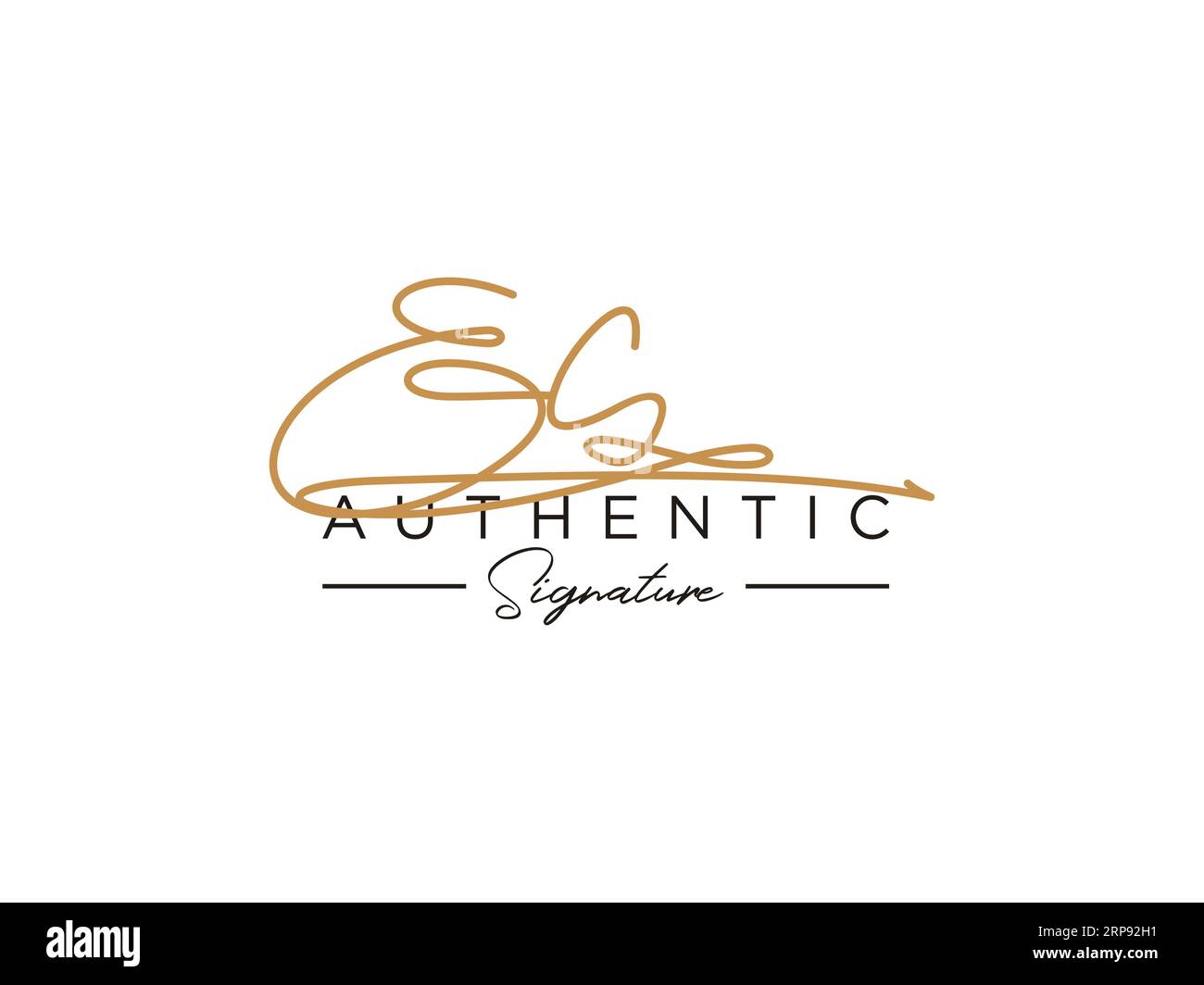EC Signature Logo Template Vector Stock Vector Image & Art - Alamy