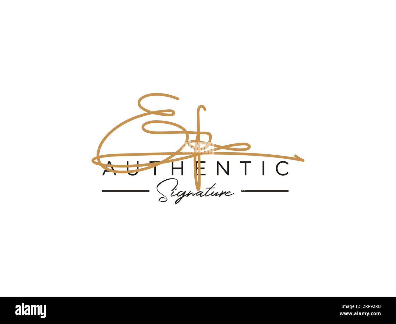 EF Signature Logo Template Vector Stock Vector Image & Art - Alamy