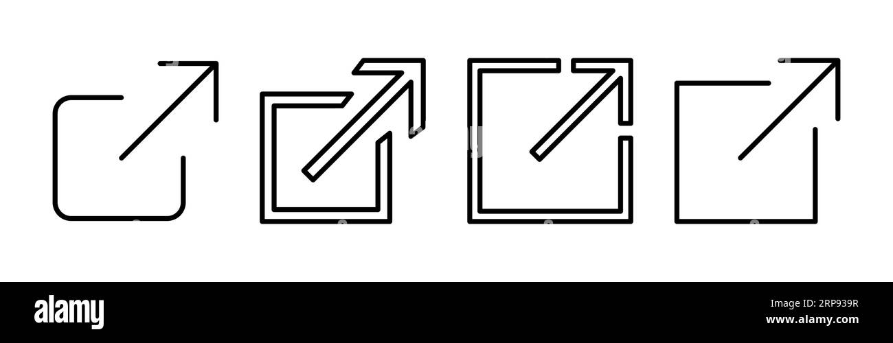 External link icon vector. hyperlink chain symbol. download, share ...