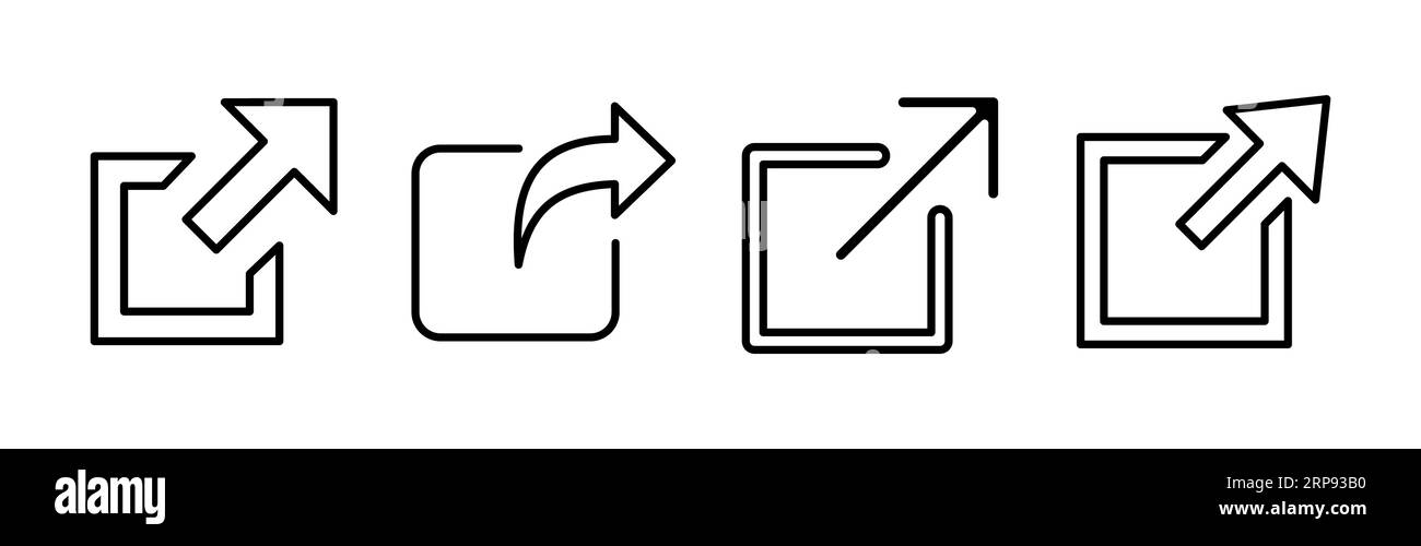 External link icon vector. hyperlink chain symbol. download, share ...