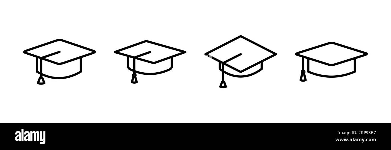 Education icon vector. graduation cap icon vector Stock Vector Image ...